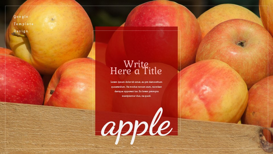 Apple Orchard Google Slides Presentation Templates
