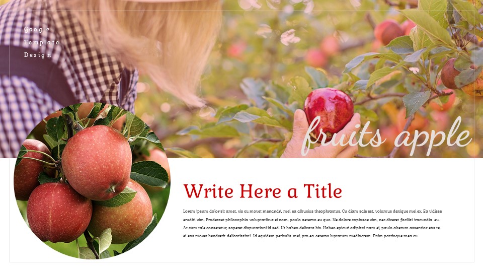 Apple Orchard Google Slides Presentation Templates