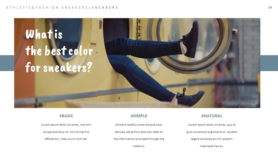 What’s your favorite sneakers? Easy Google Slides|Fashion