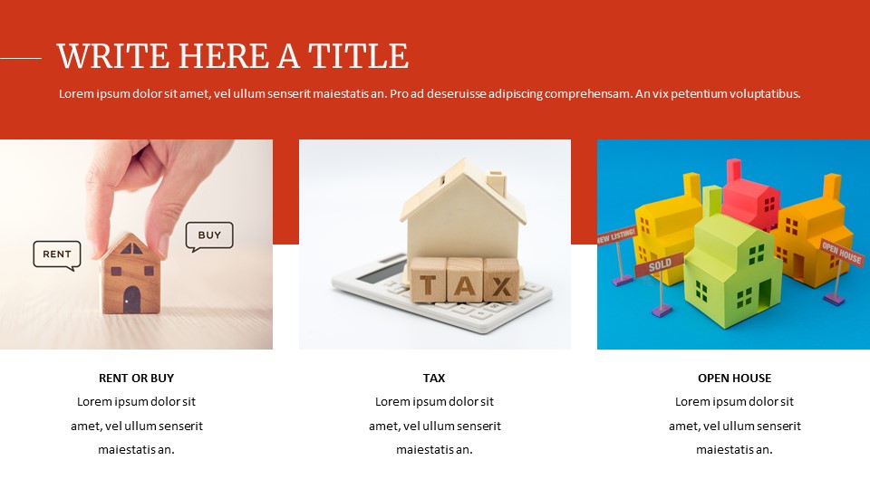 Real Estate Easy Google Slides Template|Housing