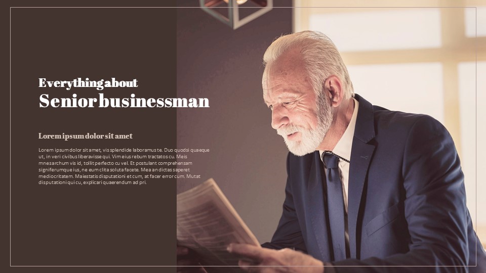 Senior Businessman Google Slides Themes for Presentations