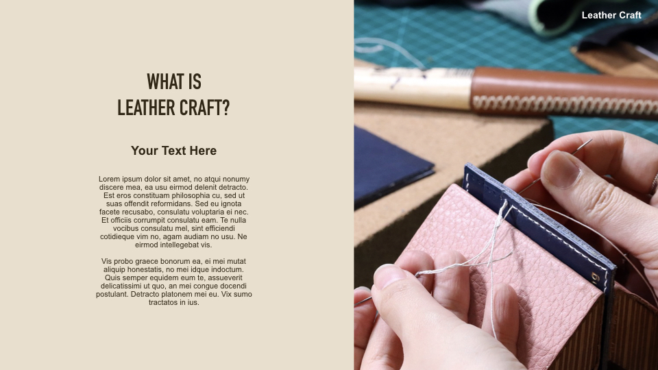 What Is The Best Leather Crafting Keynote PowerPoint