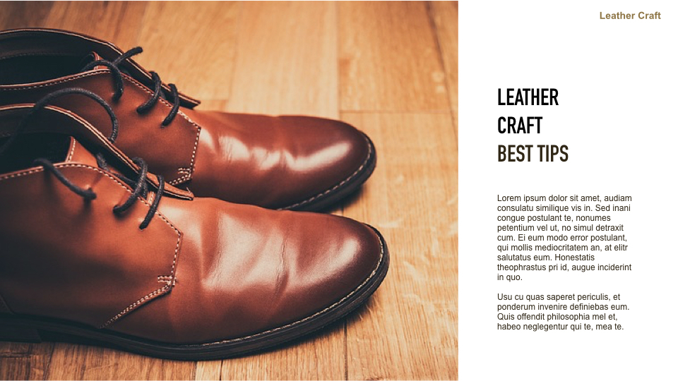 What Is The Best Leather Crafting Keynote PowerPoint