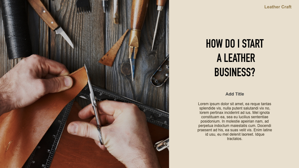 What Is The Best Leather Crafting Keynote PowerPoint