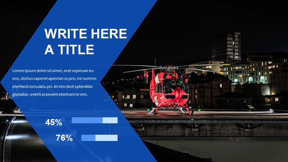 Helicopter Simple Google Slides