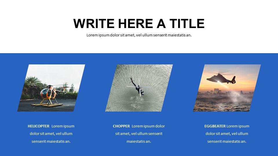 Helicopter Simple Google Slides