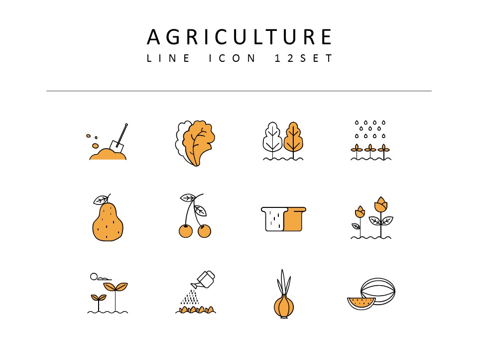 Agriculture Icons Set Vector
