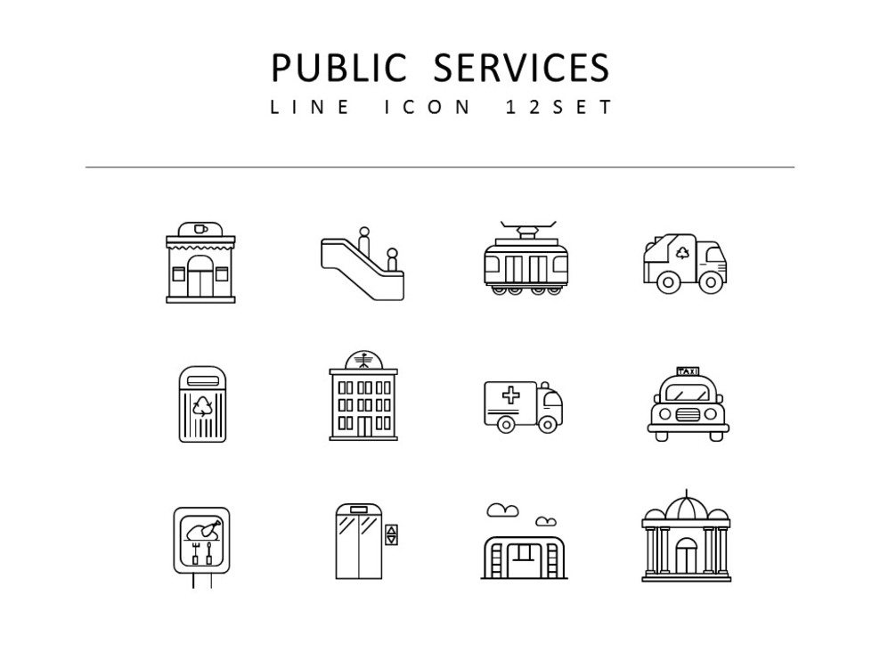 Public Services Icon Resources for Designers