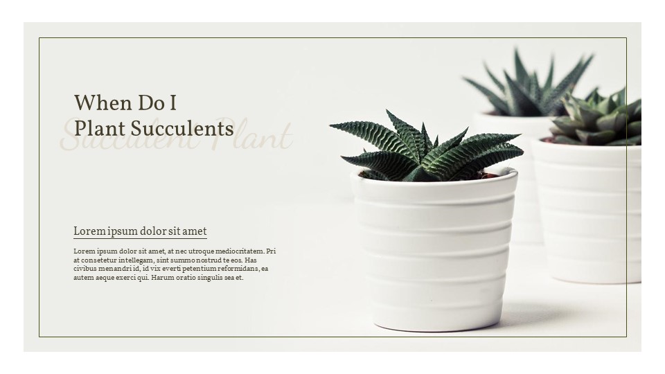 Planta suculenta PowerPoint a Presentaciones de Google