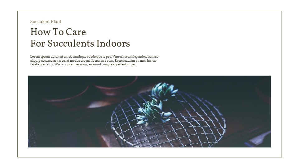 Succulent Plant PowerPoint to Google Slides