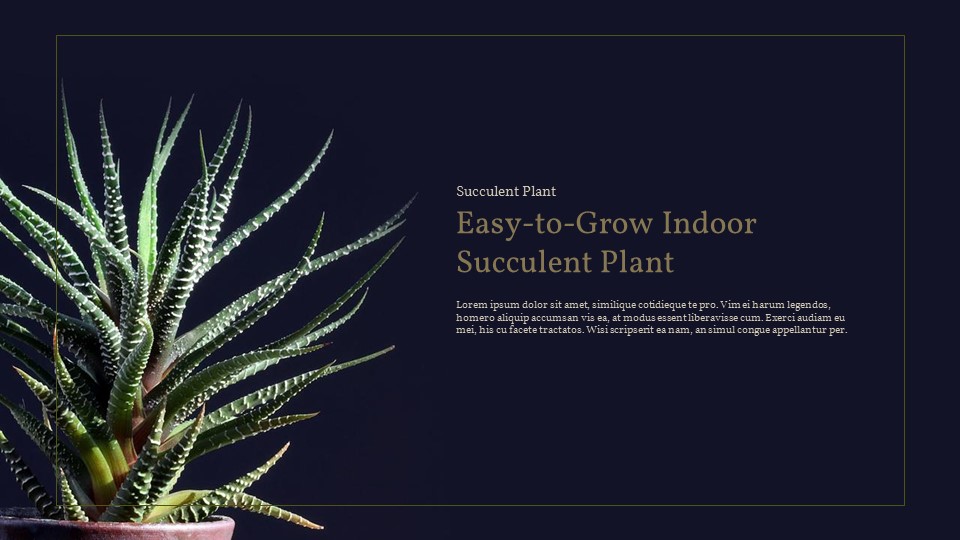 Succulent Plant PowerPoint to Google Slides