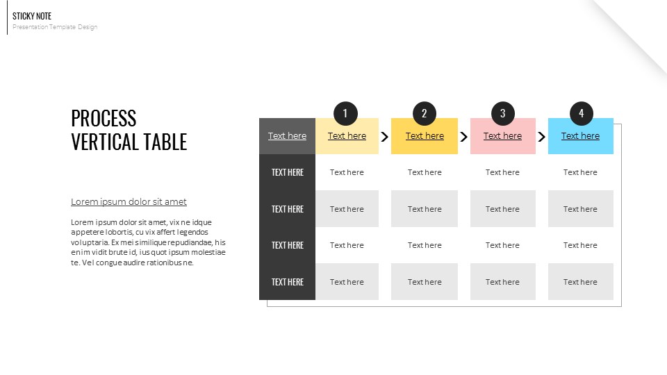 Sticky Note Google PPT Templates