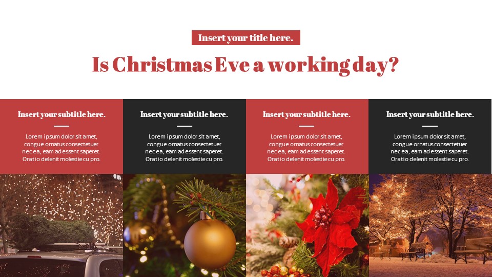 Christmas Day Simple Slides Templates