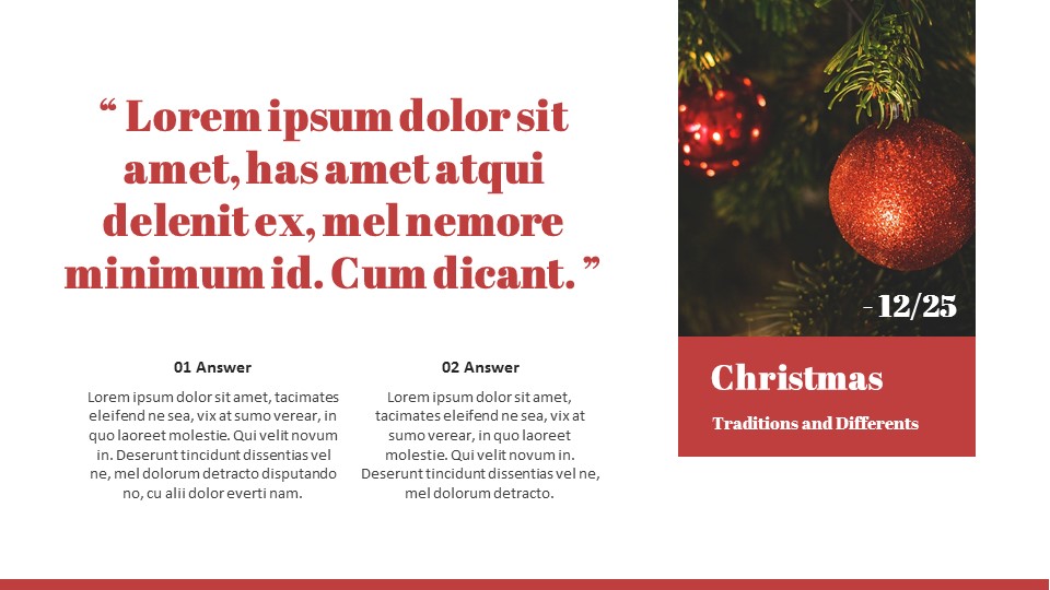 Christmas Day Simple Slides Templates