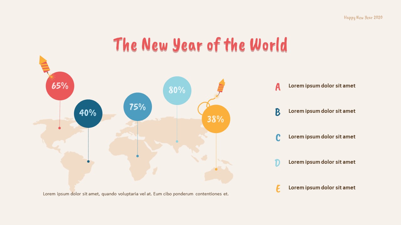 Happy New Year 2020 Easy PowerPoint Design