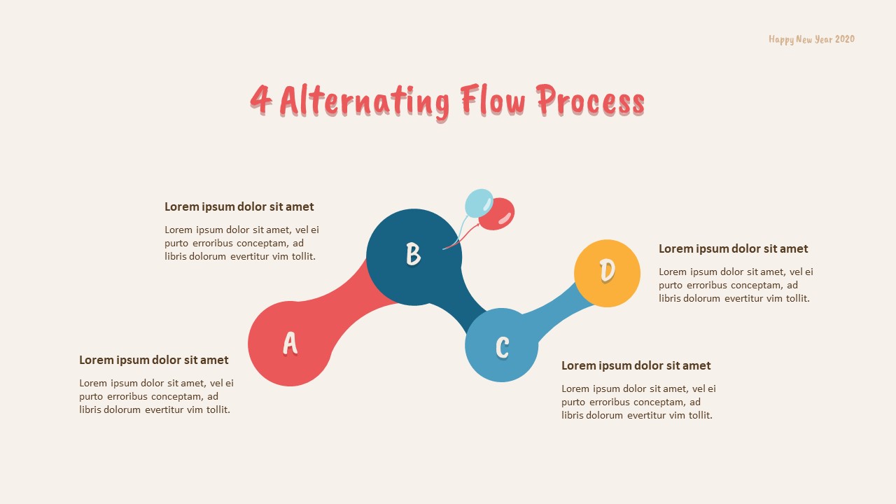 Happy New Year 2020 Easy PowerPoint Design