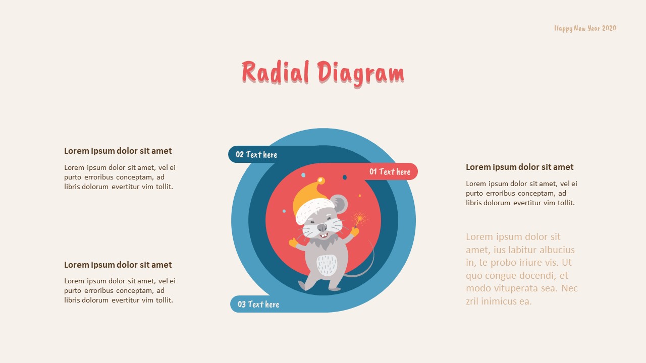 Happy New Year 2020 Easy PowerPoint Design