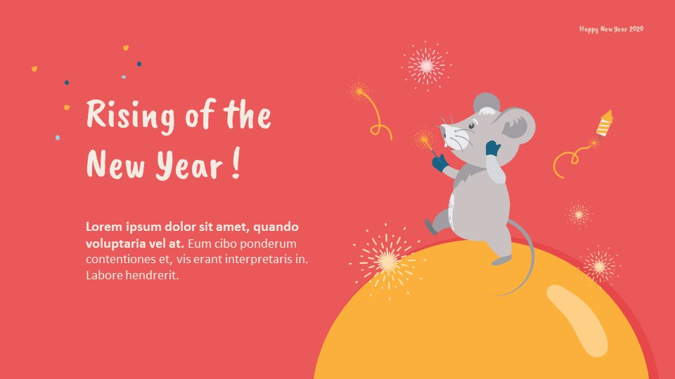 Happy New Year 2020 Google Presentation Templates