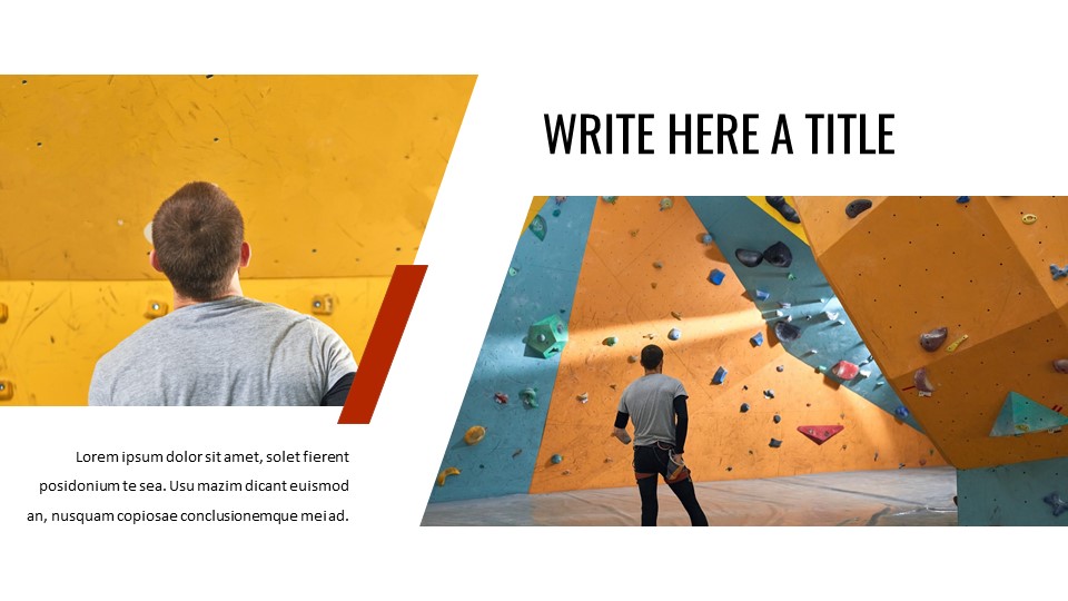 Motivated rock-climber Google Slides Themes