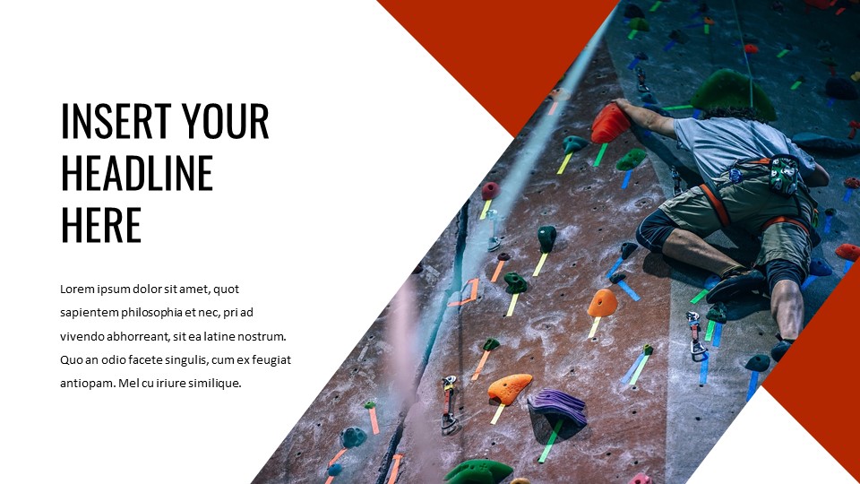 Motivated rock-climber Google Slides Themes