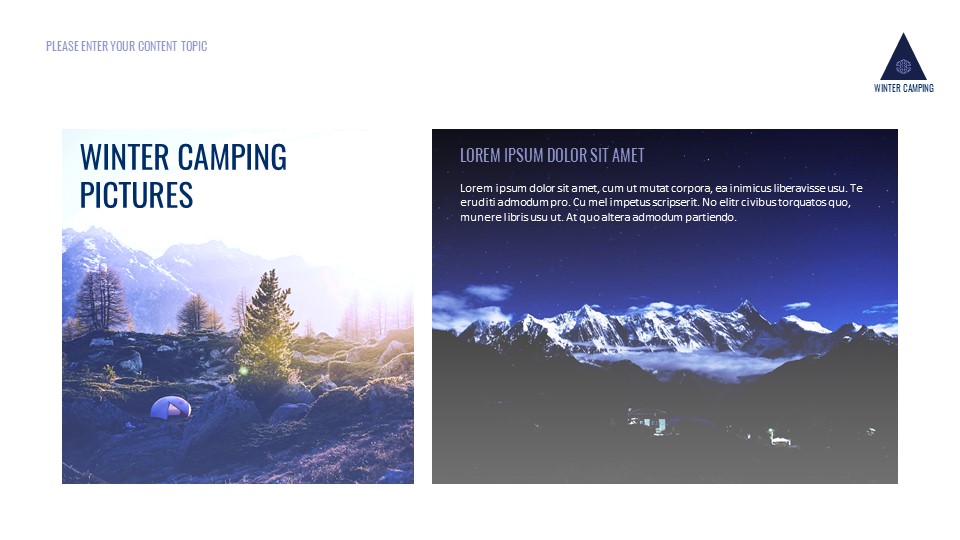 Winter Camping Google Slides Themes|Travel