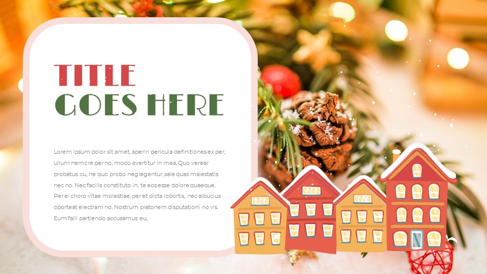 Happy Christmas Easy Google Slides Template