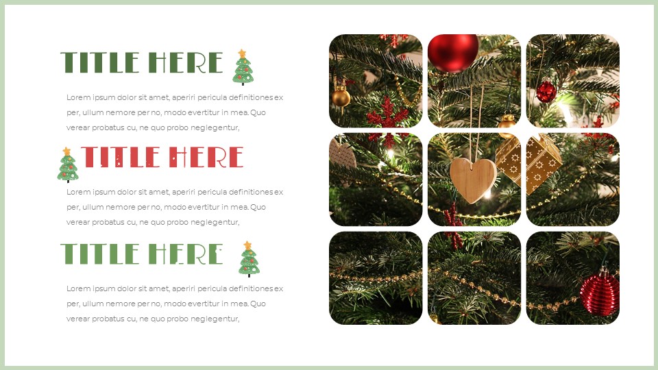 Happy Christmas Easy Google Slides Template