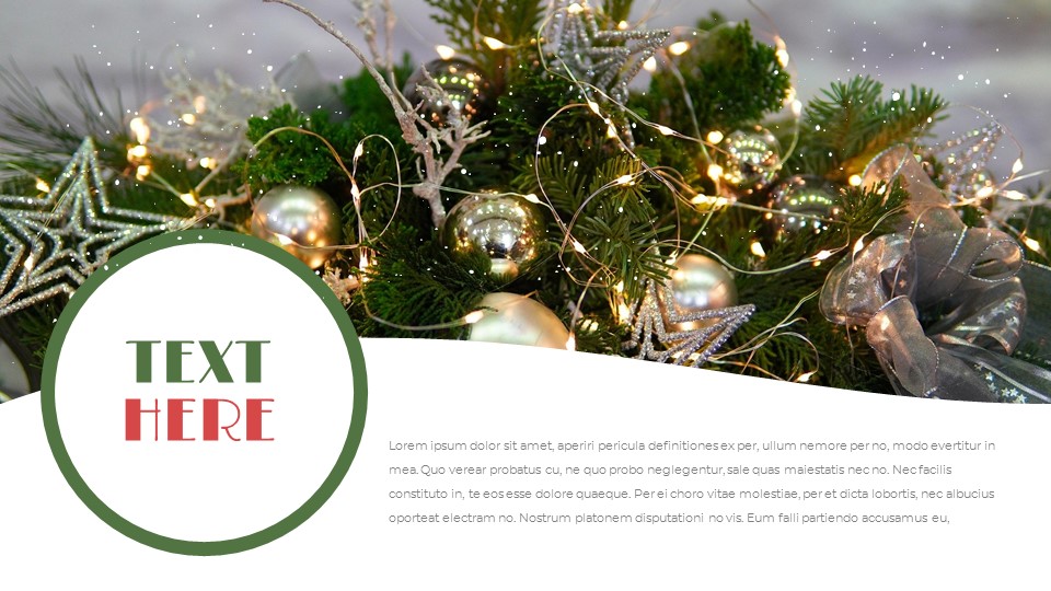 Happy Christmas Easy Google Slides Template