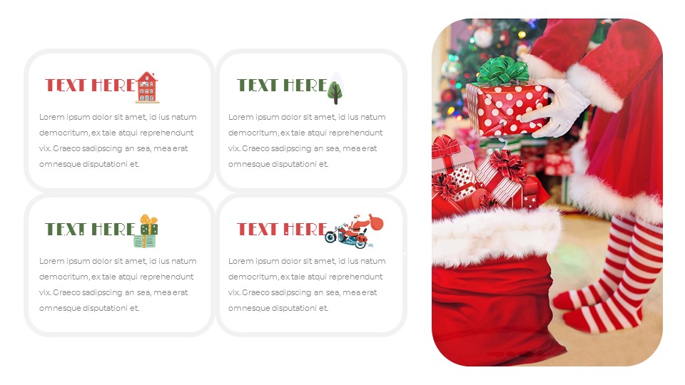 Happy Christmas Easy Google Slides Template