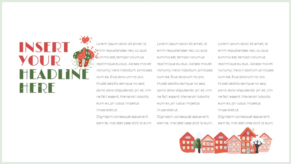 Happy Christmas Easy Google Slides Template