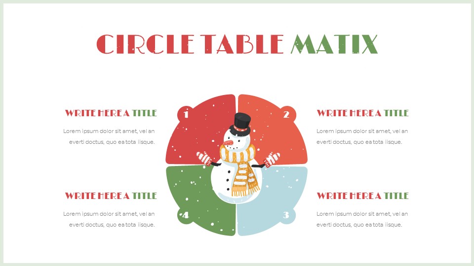 Happy Christmas Easy Google Slides Template
