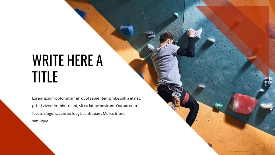 Motivated rock-climber Google Slides Themes