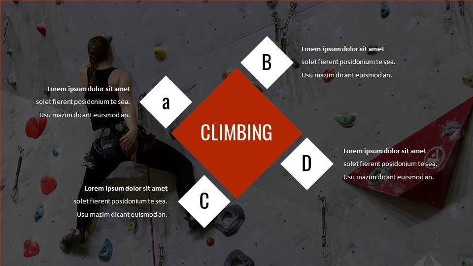 Motivated rock-climber Google Slides Themes