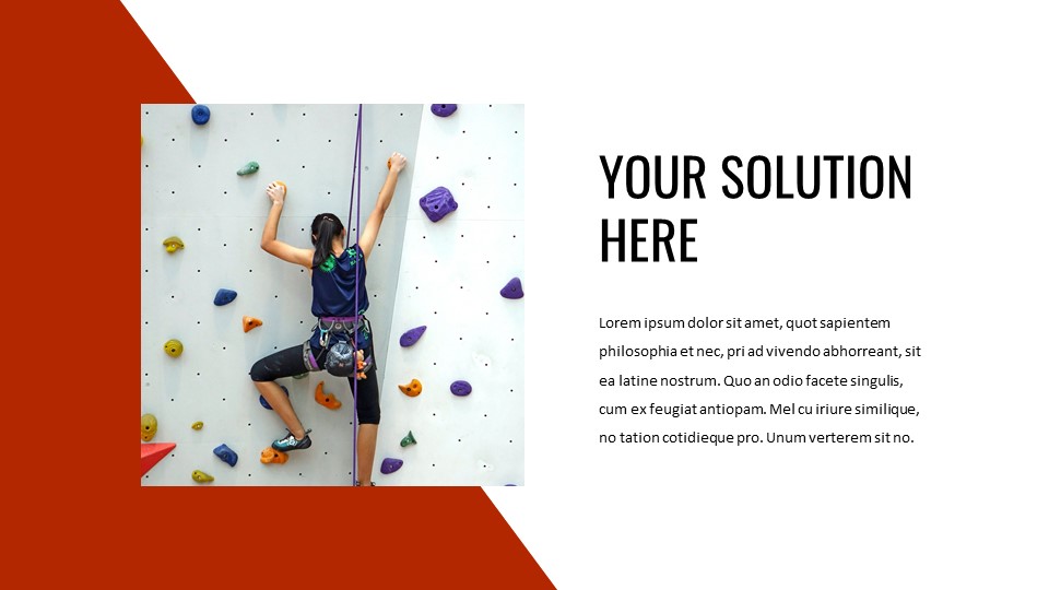 Motivated rock-climber Google Slides Themes