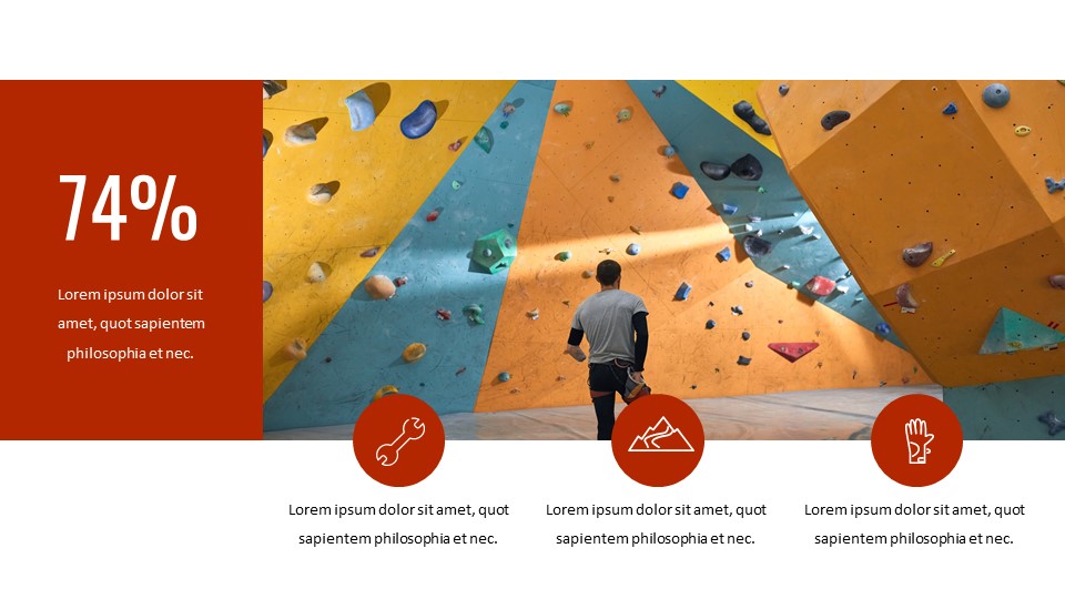 Motivated rock-climber Google Slides Themes