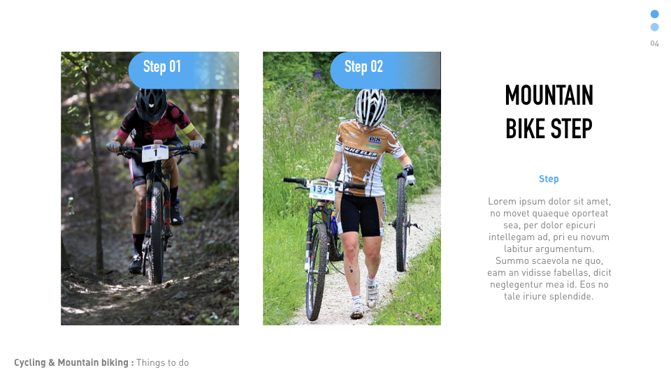 Mountain Biking Keynote Templates for Creatives|Lifestyle