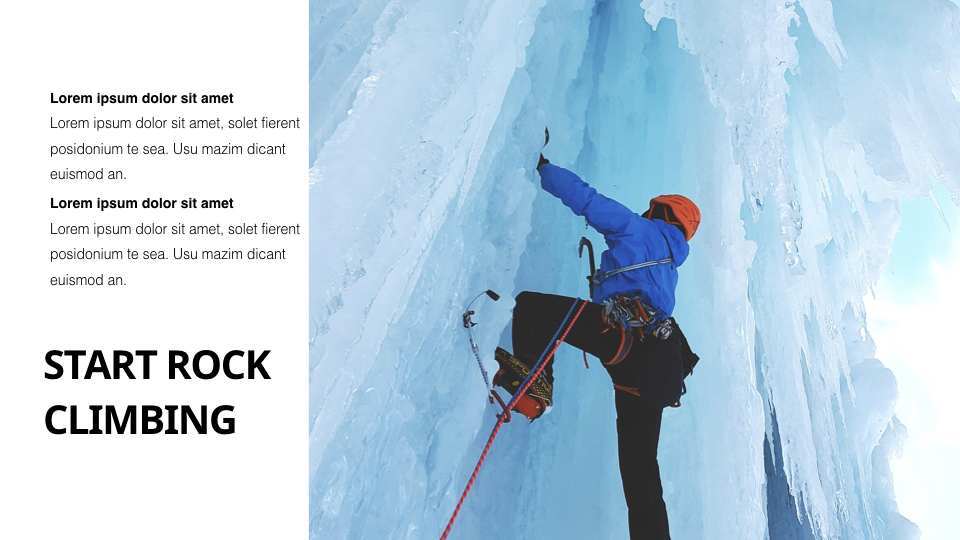 Climbing Keynote PowerPoint|Lifestyle
