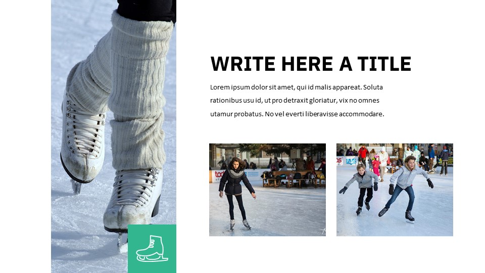 Winter Sports Easy Google Slides