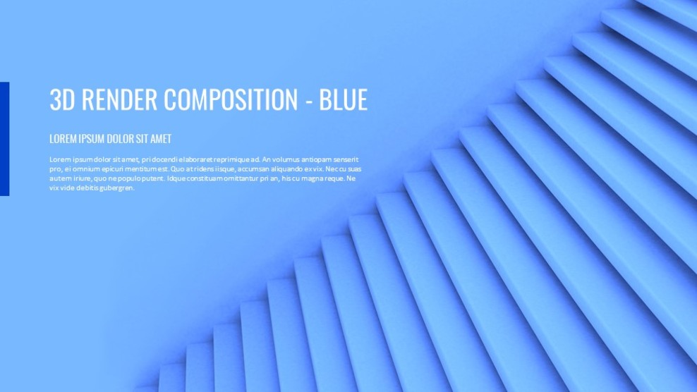 3D Render Composition Presentation Google Slides Templates