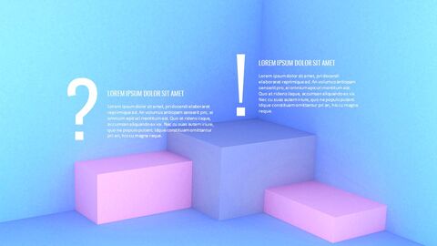 3D Render Composition Presentation Google Slides Templates
