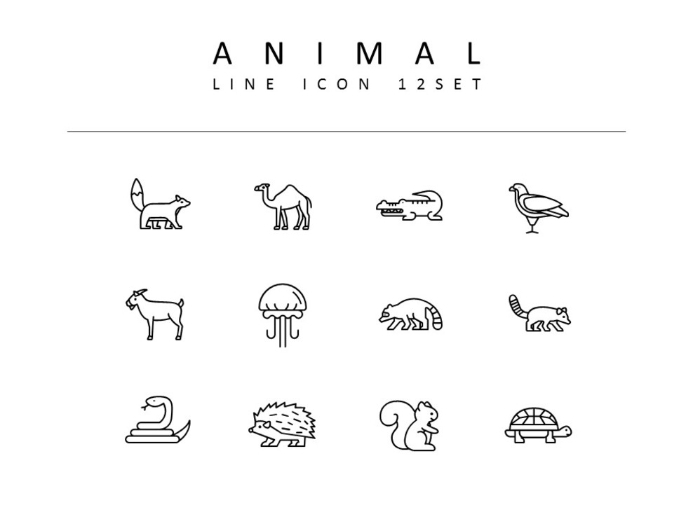 Animal Flat Design Icons
