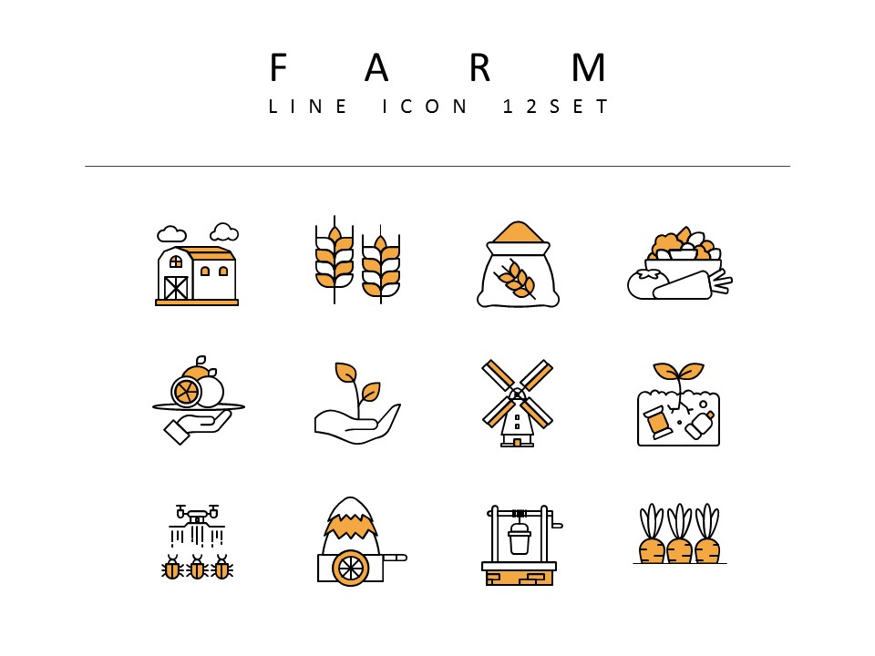 Farm Flat Design Icons