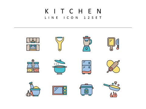 Kitchen Vector Icons Set