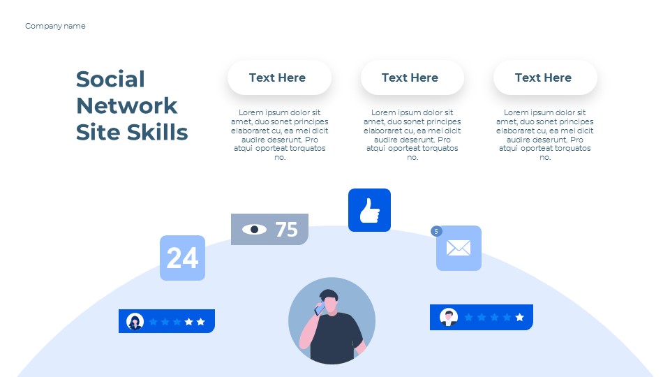 Social Network Communication Best Google Slides