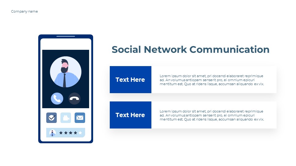 Social Network Communication Best Google Slides