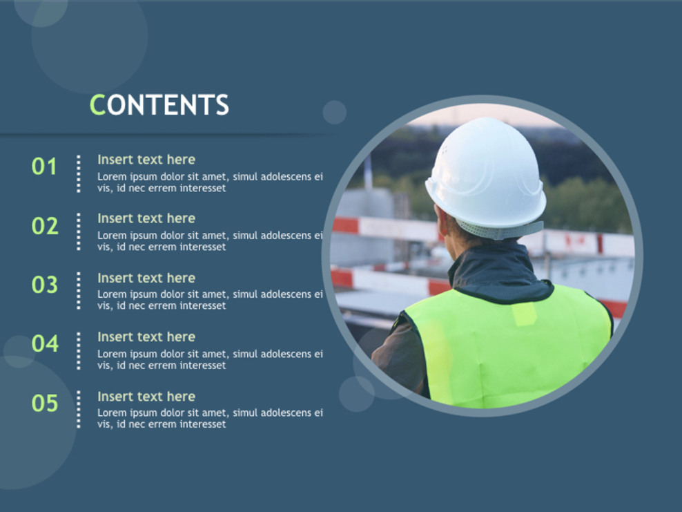 Keynote Free - construction workers|Slides