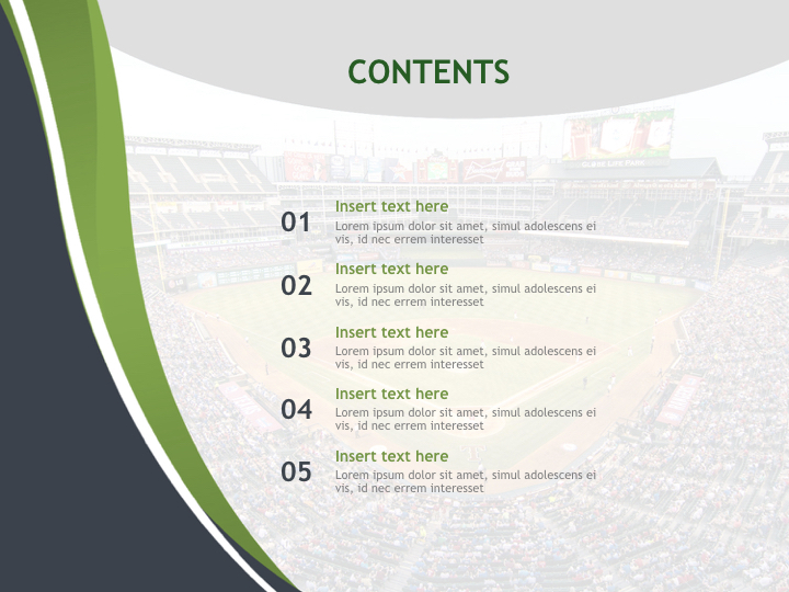 baseball field - Keynote Free|Slides
