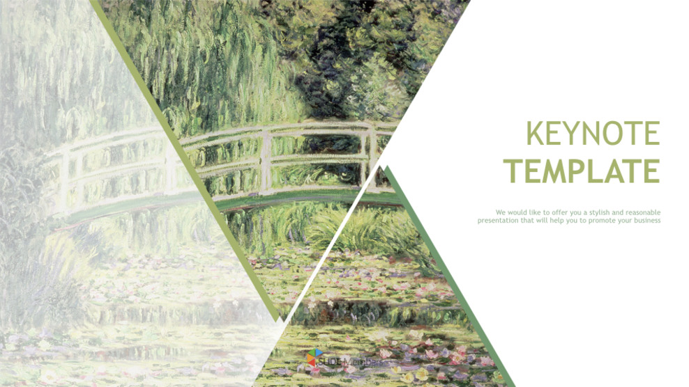 Claude Monet - Free Keynote Template|Slides