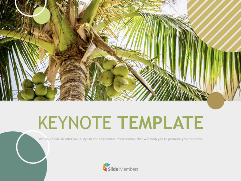 coconut tree presentation template