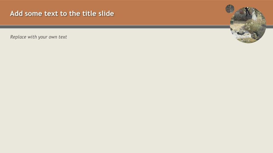 Free Presentation Template - Claude Monet |Keynote|Slides